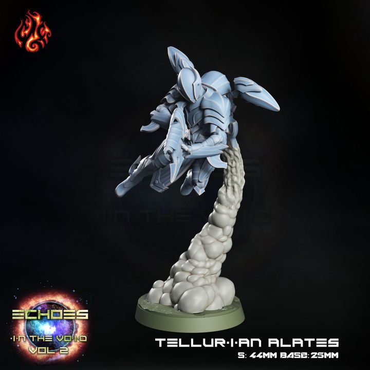 3D Printable Tellurian Alates by Crippled God Foundry