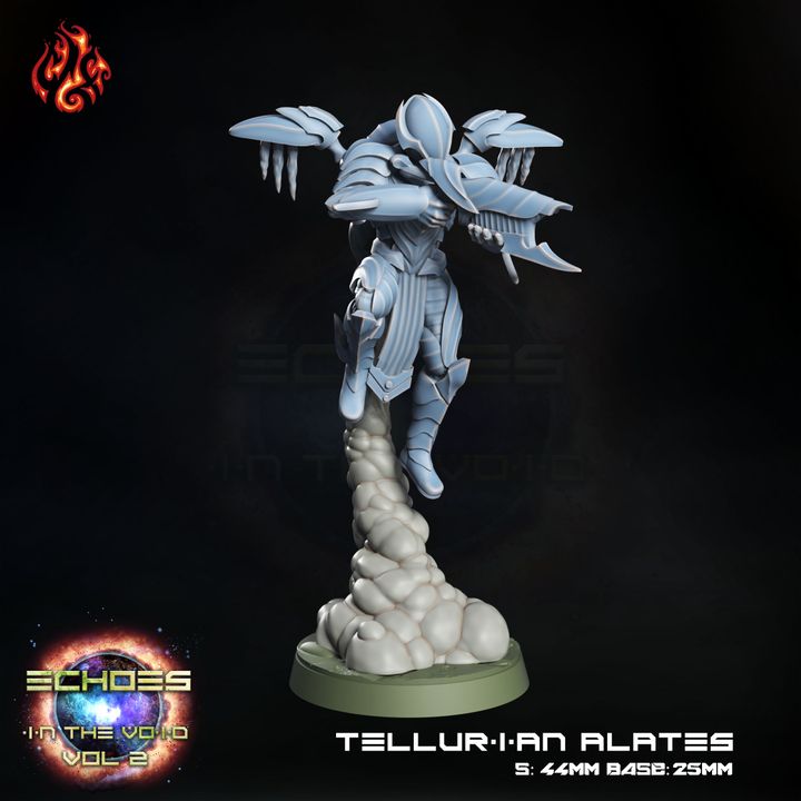3D Printable Tellurian Alates by Crippled God Foundry
