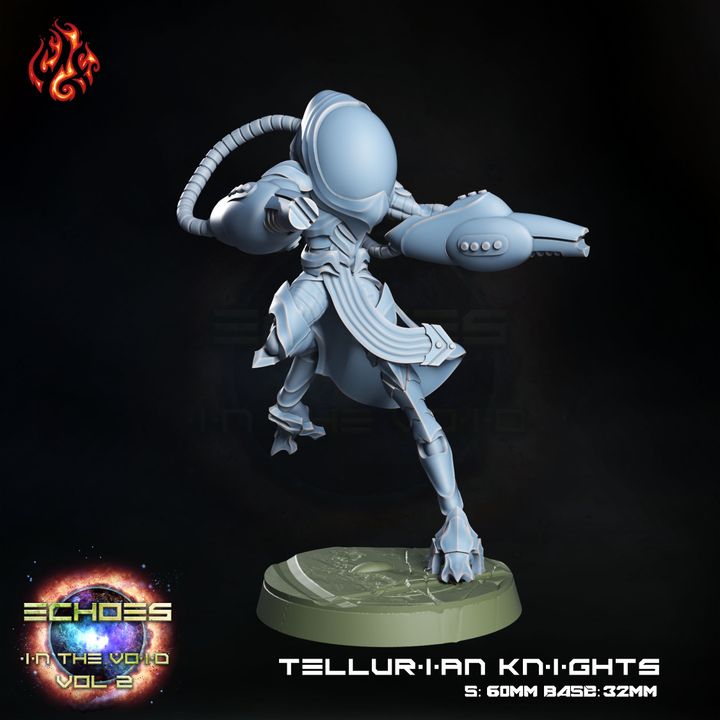3D Printable Tellurian Knights by Crippled God Foundry