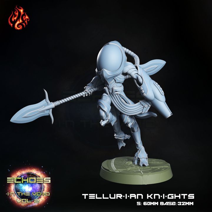 3D Printable Tellurian Knights by Crippled God Foundry