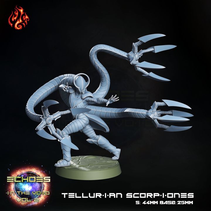 3D Printable Tellurian Scorpiones by Crippled God Foundry