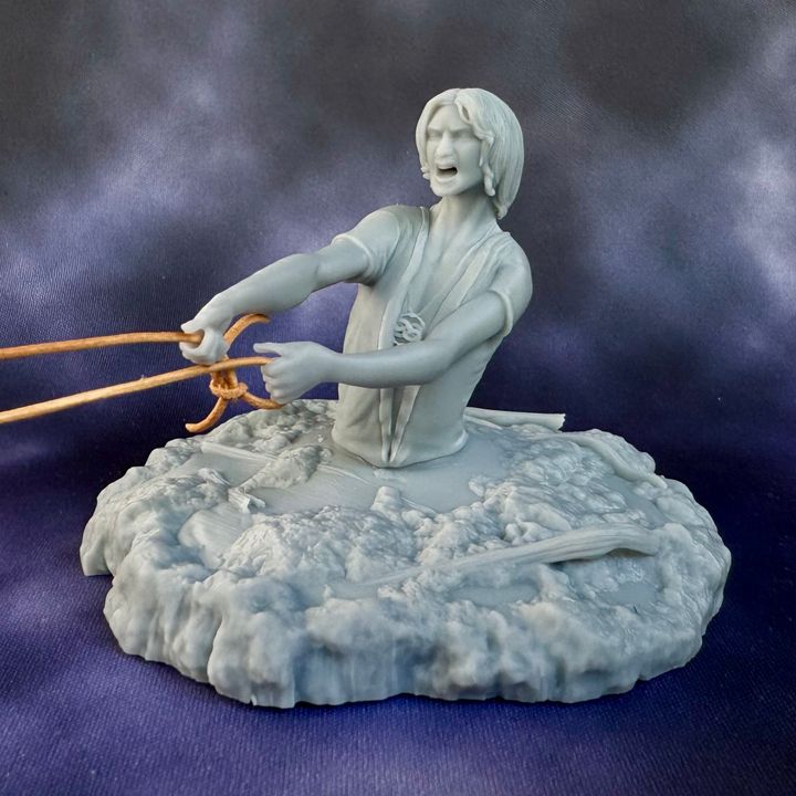 3D Printable Atreyu and Artax, Swamp of Sadness Desk/Home Decor (Holes ...