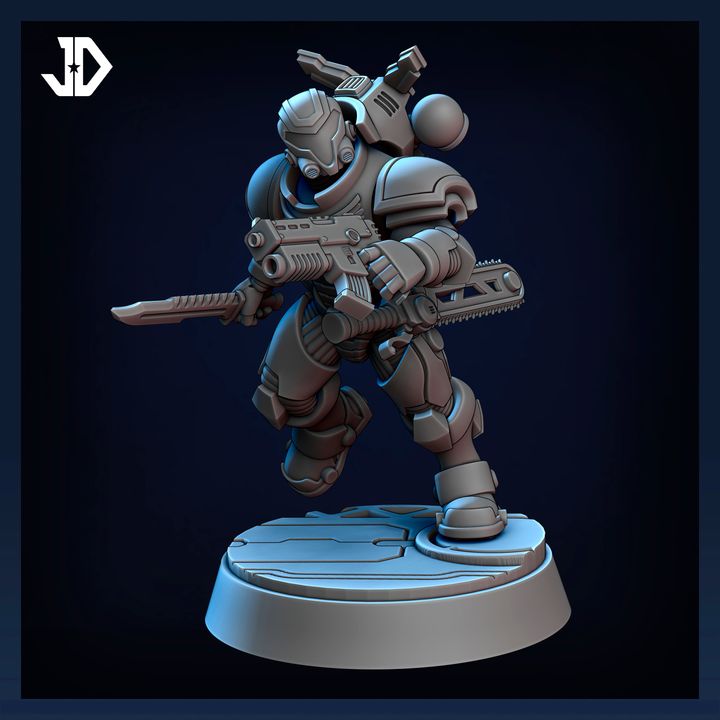 3D Printable Assault Interceptors - 6 PACK by JD miniatures