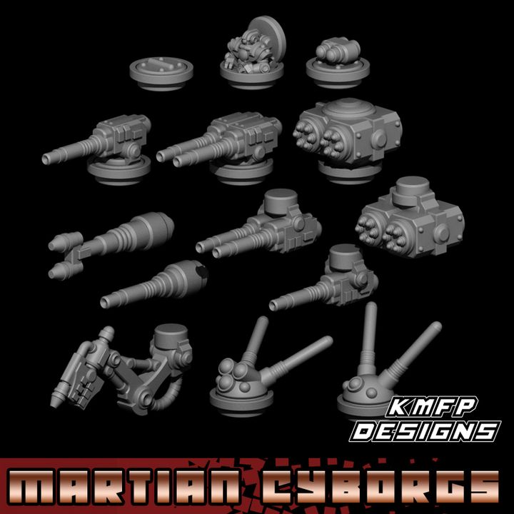 3D Printable Martian Cyborg Driftcrawler V2 by KMFP Designs