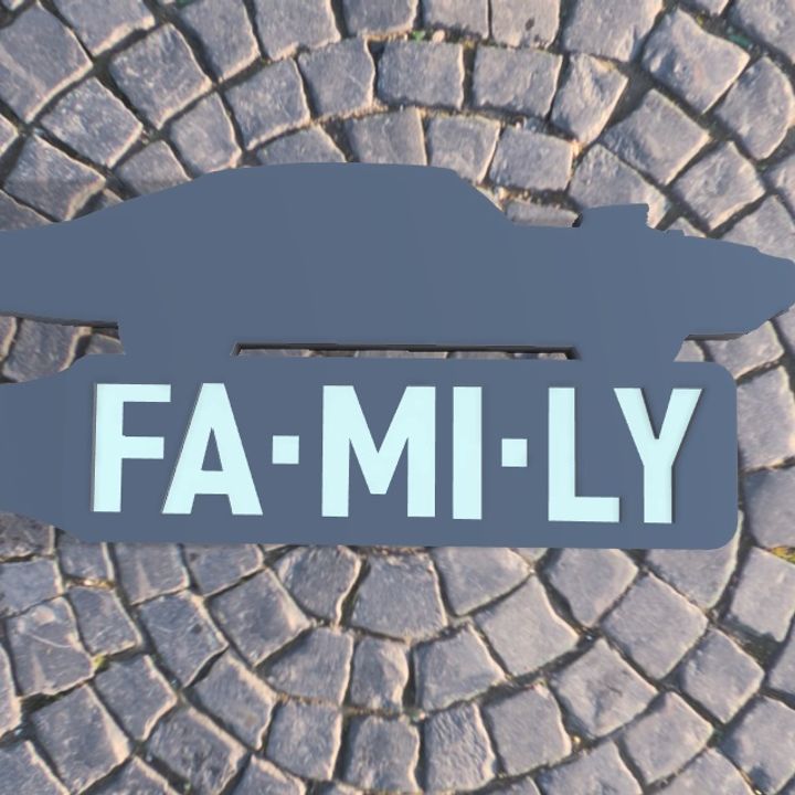 3D Printable "Family" Key Chain by Ivo Alexandre Ferreira Barbosa