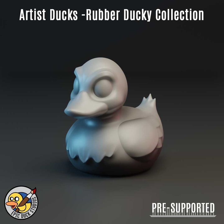 3D Printable Artist Ducks - Art Toy Rubber Ducks for Painters by Mike ...