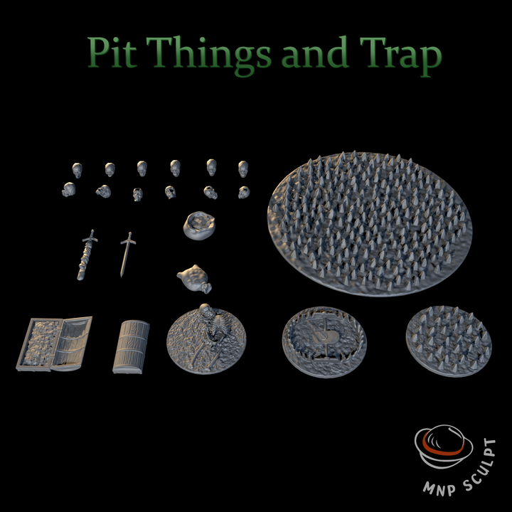 3D Printable Pit Things and Trap by MNP Sculpt