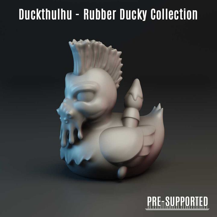 3D Printable Cthulhu Ducks - Art Toy Rubber Ducks for Painters by Mike ...