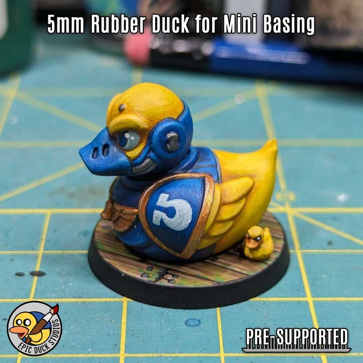 3D Printable 5mm Rubber Ducks for Miniature Basing by Mike "Epic Duck ...