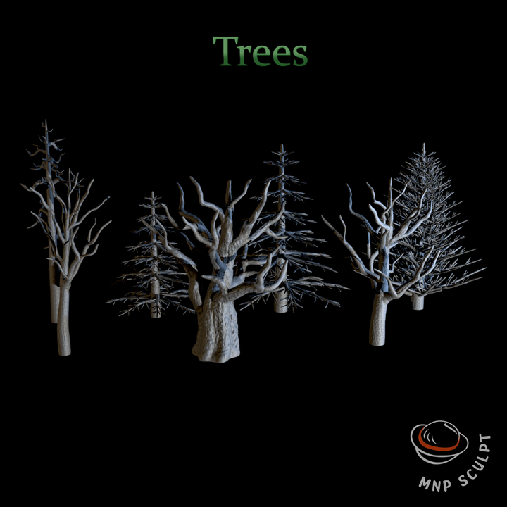 3D Printable Trees Part 1 by MNP Sculpt