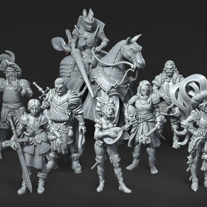 3D Printable PRE-SUPPORTED Steel Age - 32mm - DnD by RN Estudio