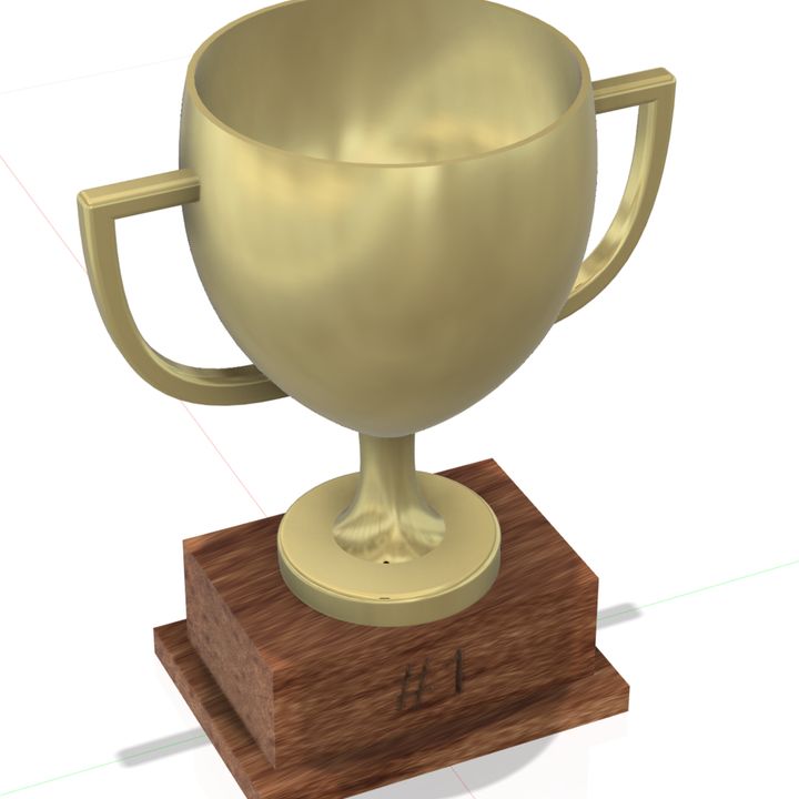 3D Printable 1st Place Trophy by Ezra Doan