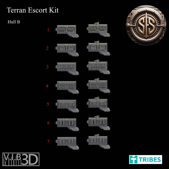 3D Printable Terran Escort Kit by Soul Forge Studio