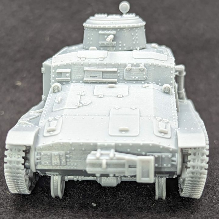3D Printable Type 95 So-Ki Armored Railroad Tankette + 2 Tankmen (Japan ...