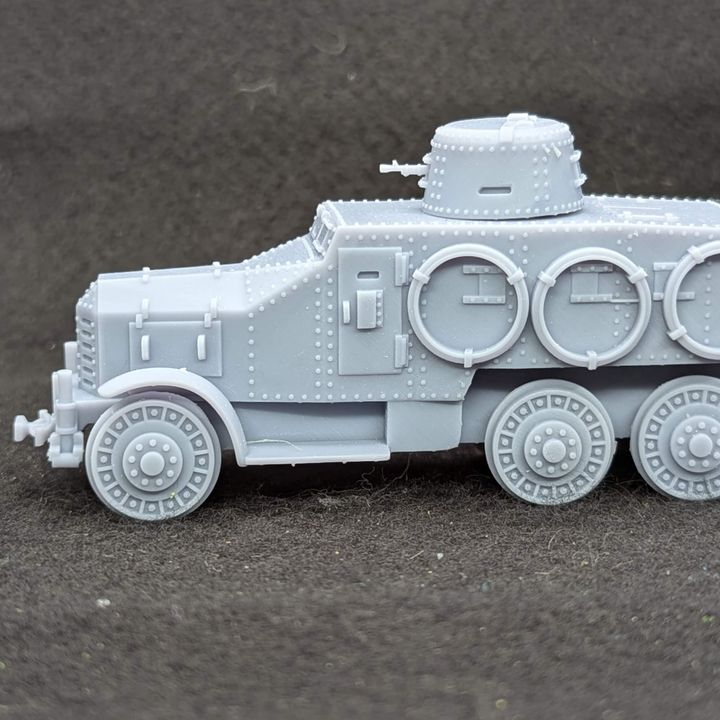 3D Printable Type 93 So-Mo armored railroad car - Sumida (6x6) + 2 ...