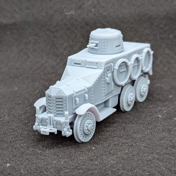 3D Printable Type 93 So-Mo armored railroad car - Sumida (6x6) + 2 ...