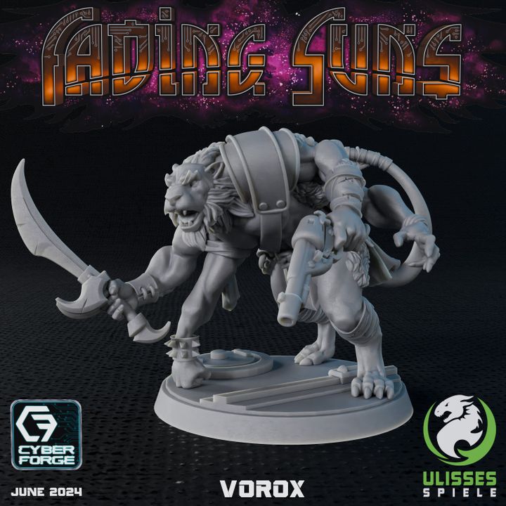 3D Printable Fading Suns Cyber Forge June 2024 Release by Titan Forge Miniatures
