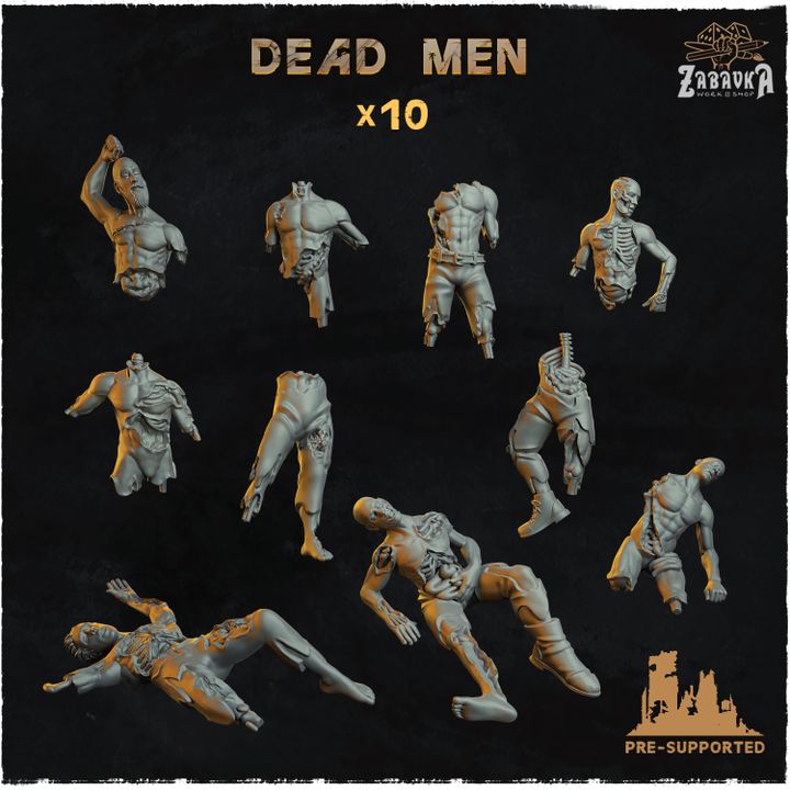 3D Printable Dead men - Basing Bits 2.0 by Zabavka Workshop