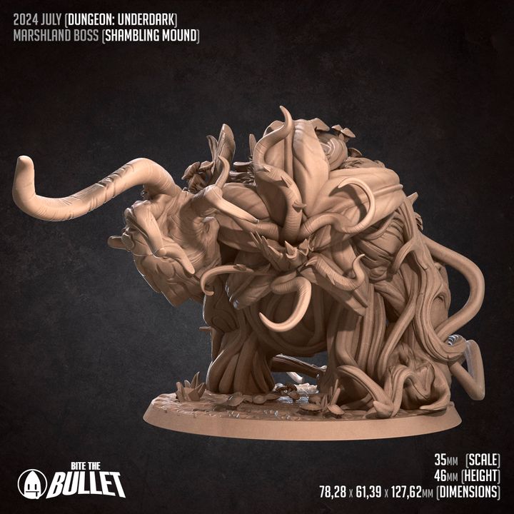 3D Printable Shambling Mound (Marshland Boss) by Bite the Bullet