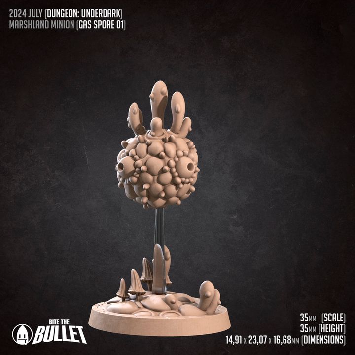 3D Printable Gas Spores (Marshland Minions) (3 Models) by Bite the Bullet