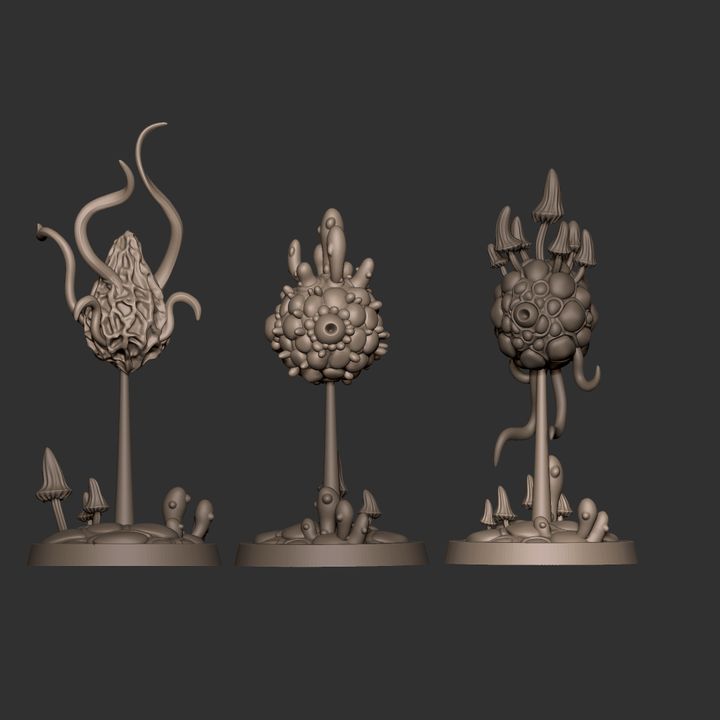 3D Printable Gas Spores (Marshland Minions) (3 Models) by Bite the Bullet