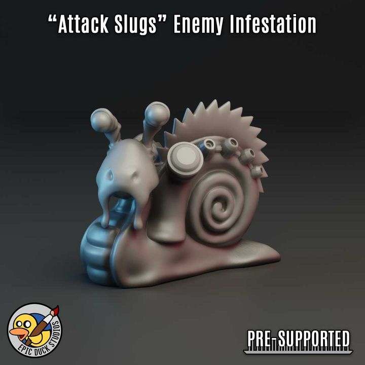 3D Printable Attack Slugs! Enemy Infestation by Mike "Epic Duck" Cousins