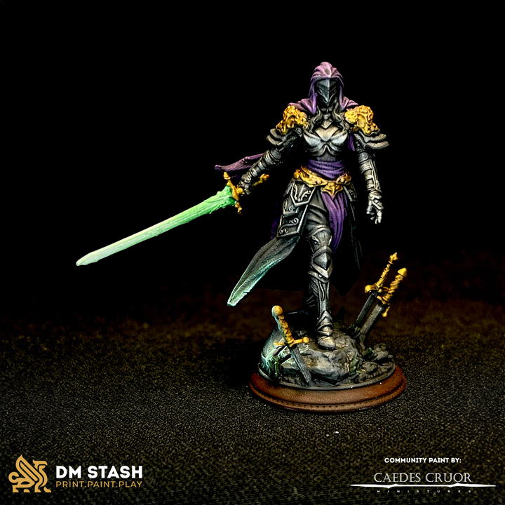 3D Printable Commander Knight - Lydia the Merciless by DM Stash