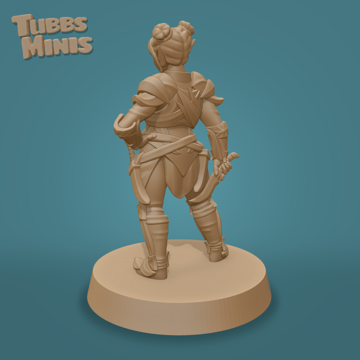 3D Printable Myrril Deviir - Drow Assassin - Fantasy Miniature by ...