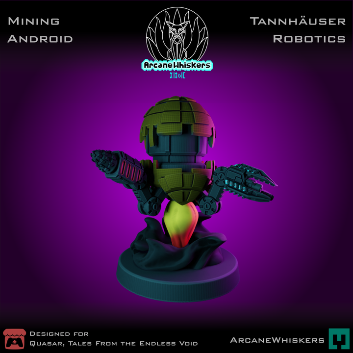 3d Printable Mining Android By Arcane Whiskers