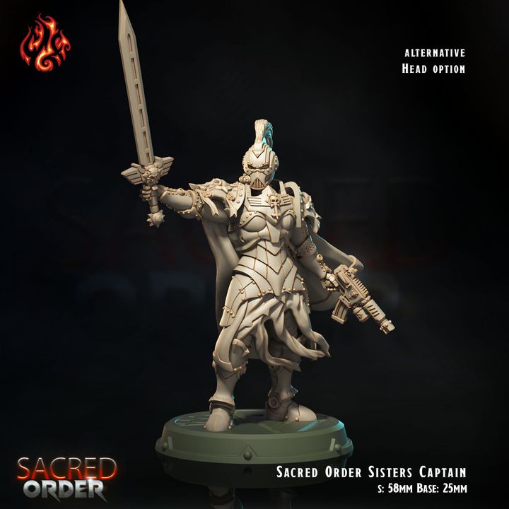 3D Printable Sacred Order Captain by Crippled God Foundry