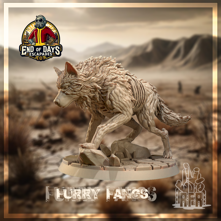 3D Printable Furry Fangs set - Tabletop miniature (Pre-Supported) by ...