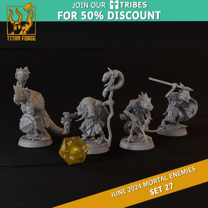 3D Printable RPG - Monsters DnD 5e - Mortal Enemies Set 27 by Titan ...