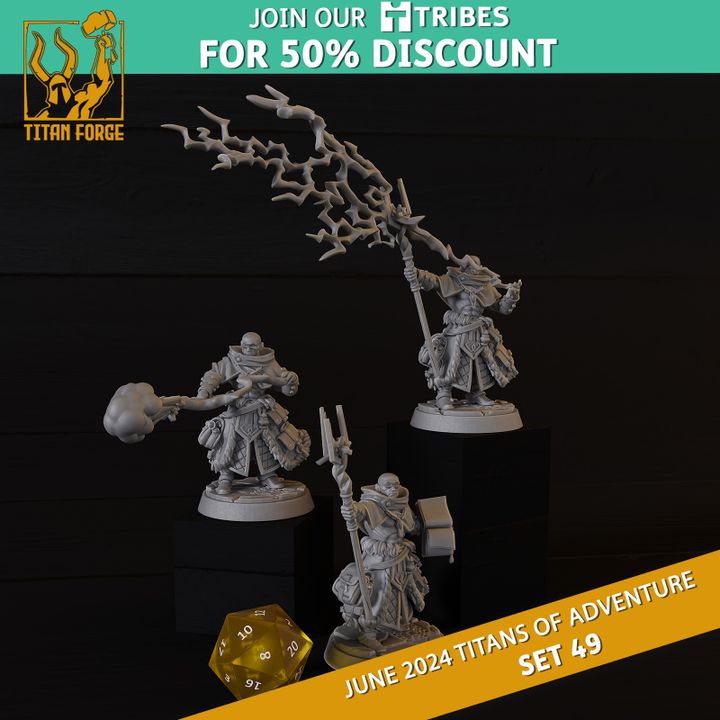 3D Printable RPG - DnD Hero Characters - Titans of Adventure Set 49 by ...