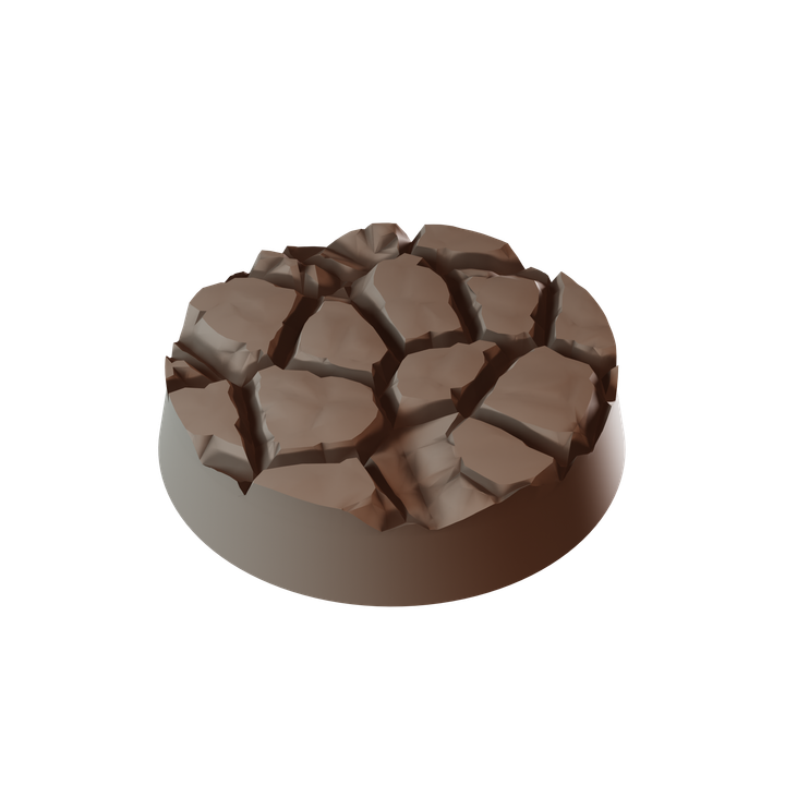 3D Printable Cobblestone Round Bases by MiniWarGaming