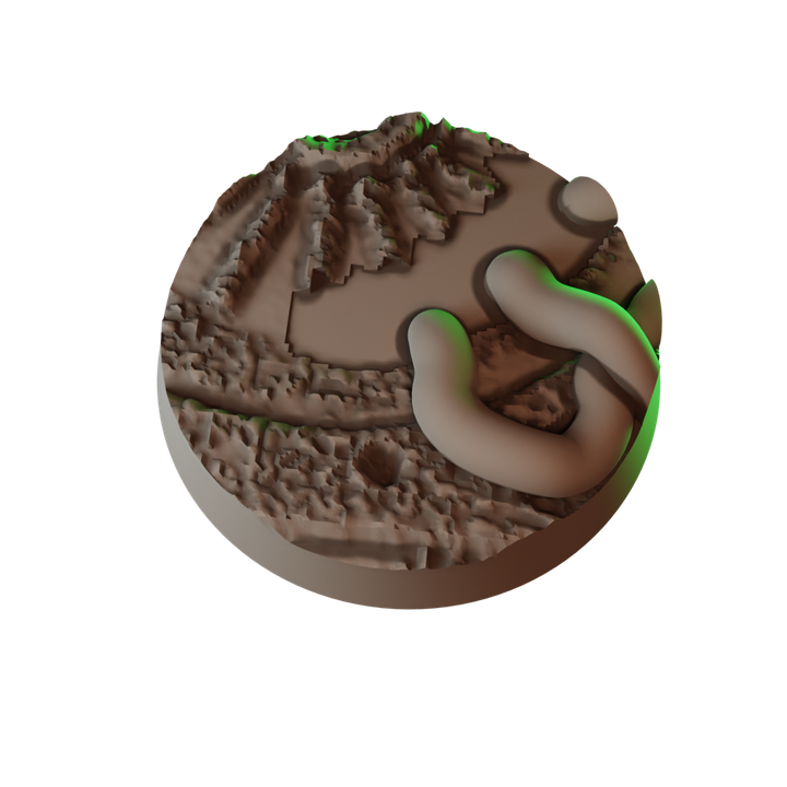 3D Printable Scif-fi Horror Round Bases by MiniWarGaming