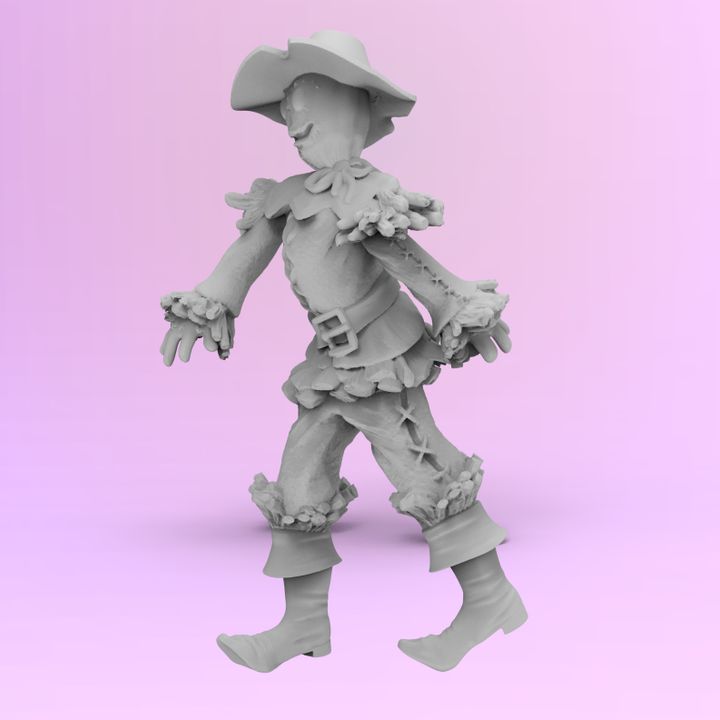 3D Printable Scarecrow from Wizard of Oz by Gametee 3d Miniatures
