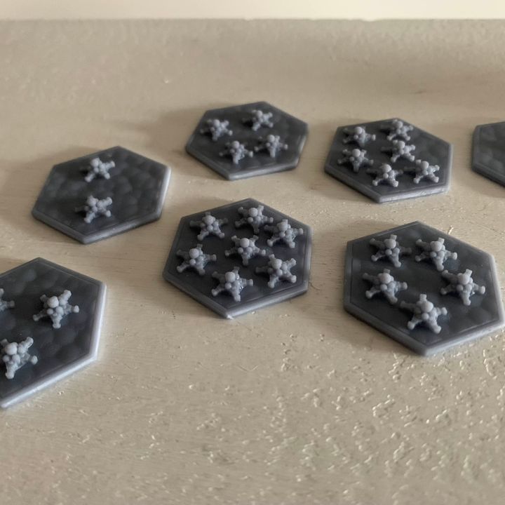 3D Printable Landmine Hex terrain by That Blasted Samophlange