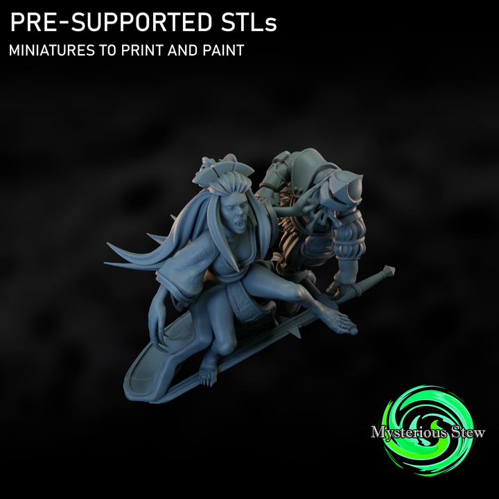 3D Printable Geisha Vampire by Mysterious Stew