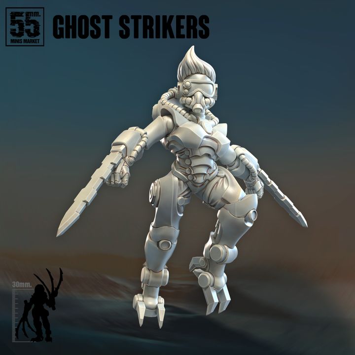 3D Printable Ghost Strikers by 55mm