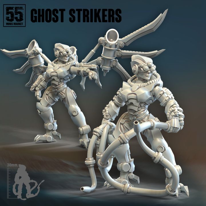 3D Printable Ghost Strikers by 55mm