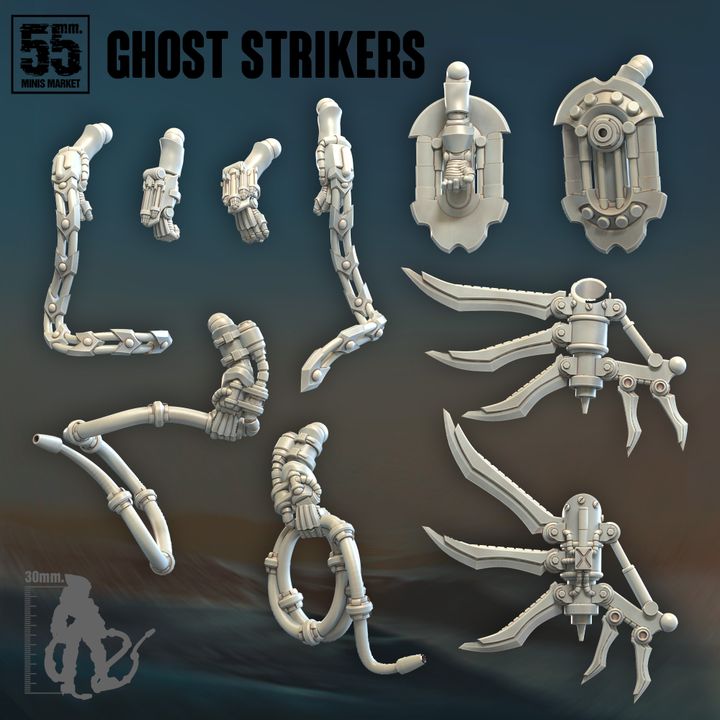 3D Printable Ghost Strikers by 55mm