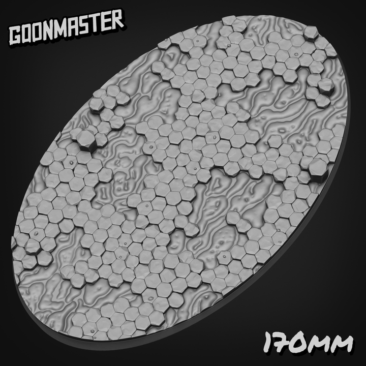 3D Printable Basalt Lava Floor Base Set by Goon Master