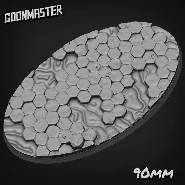 3D Printable Basalt Lava Floor Base Set by Goon Master