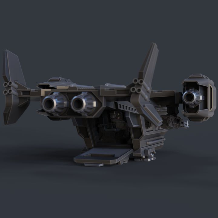 3D Printable Raven-1 (Modular VTOL with Pilot, Passengers + Glass Panes ...