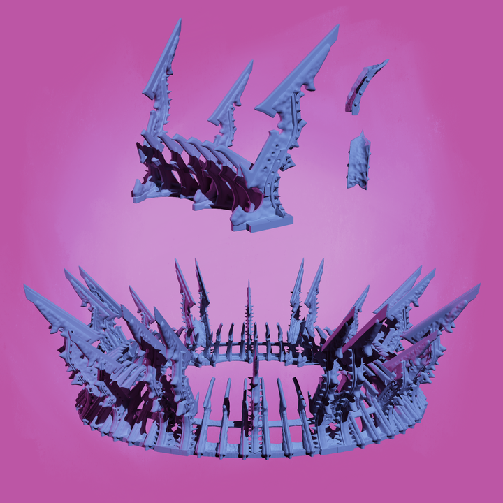 3D Printable Dark Elf Encampment by EonsOfBattle