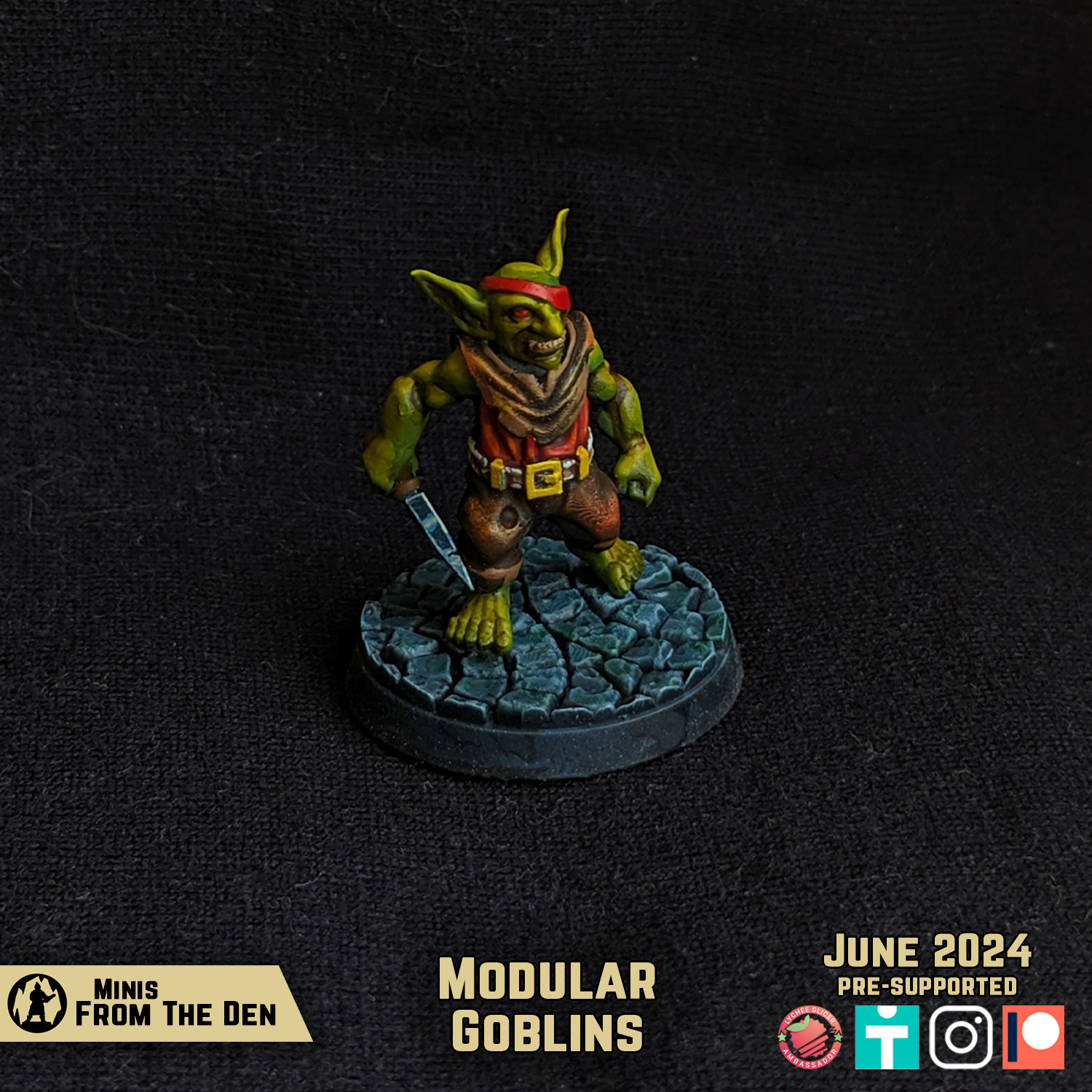 3D Printable Goblins - Minis PACK [Modular] by Minis From the Den