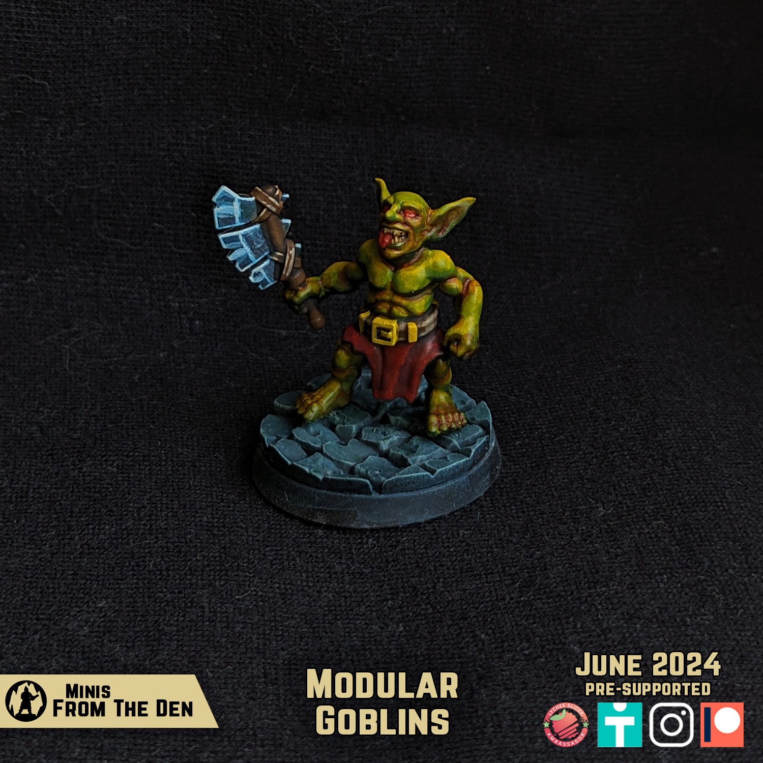 3D Printable Goblins - Minis PACK [Modular] by Minis From the Den