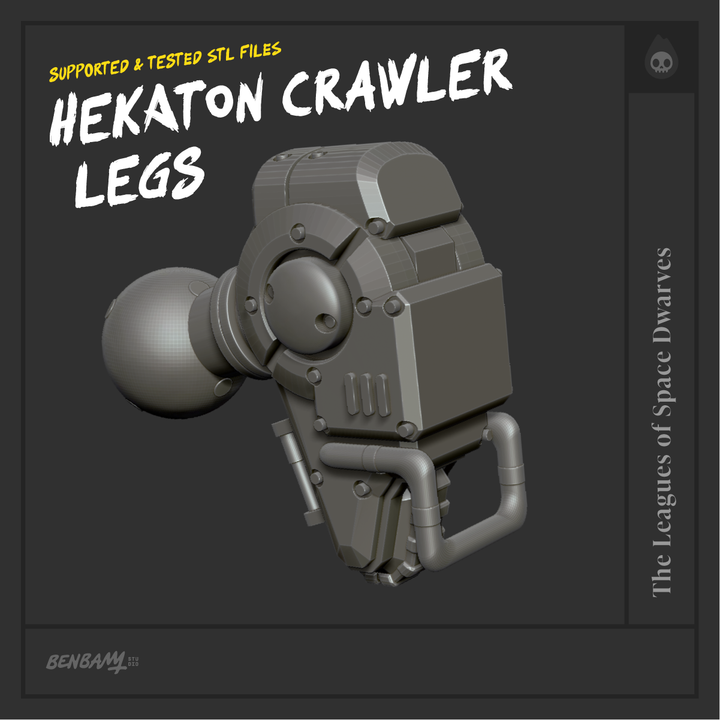 3D Printable Hekaton Crawler Legs Upgrade by BenBam Studio
