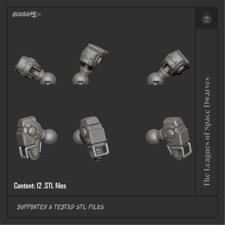 3D Printable Hekaton Crawler Legs Upgrade by BenBam Studio
