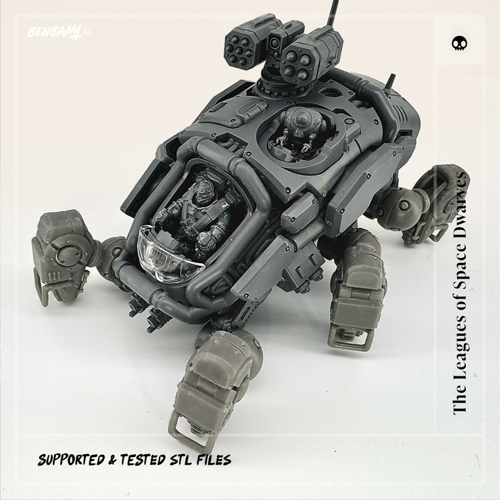 3D Printable Sagitaur Crawler Legs Upgrade by Magic Bird Workshop